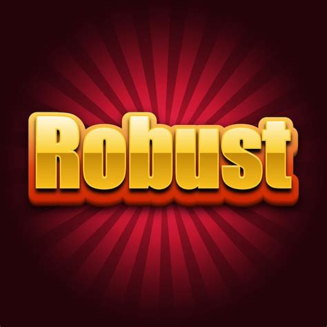 Premium Photo Robust Text Effect Gold  Attractive Background Card