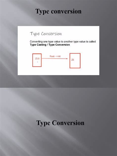 Type Conversion Pdf