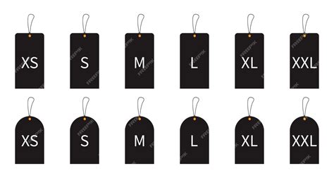 Premium Vector Clothes Sizes Sign Xs S M L Xl Xxl Label Icon Vector