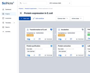 Electronic Lab Notebook Features Functionalities SciNote