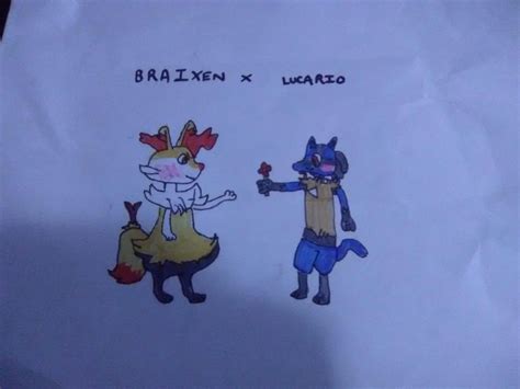 Braixen X Lucario 💙💛 Scrolller