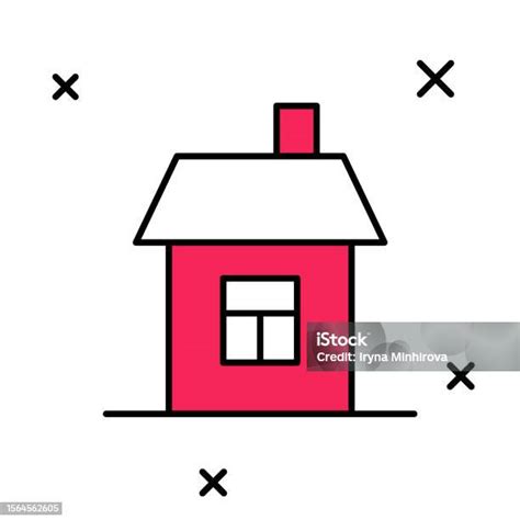 흰색 배경에 격리 된 윤곽선 하우스 아이콘 홈 기호입니다 벡터 0명에 대한 스톡 벡터 아트 및 기타 이미지 0명 가득 찬 개념 Istock