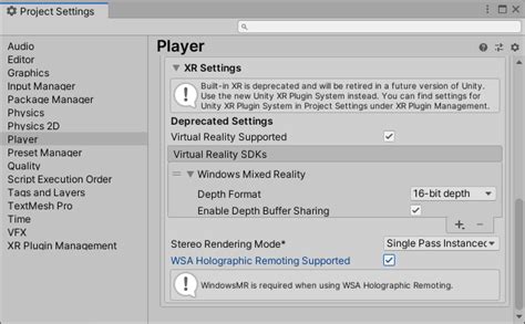 Using The Legacy Built In XR Support Mixed Reality Microsoft Learn