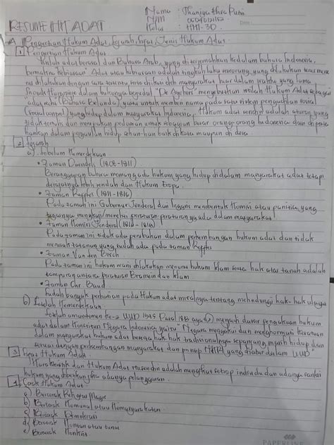Resume Hk Adat Thaniya Elisa Putri 05040121152 Pdf
