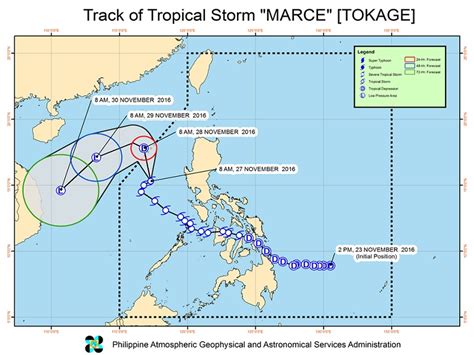 Bagyong Marce Bumagal Ang Galaw Inaasahang Nasa Labas Na Ng Par Bukas