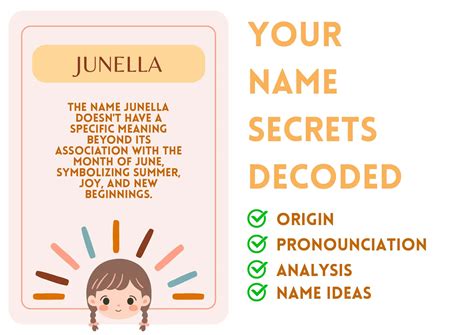 Junella Girl Name Meaning And Pronunciation