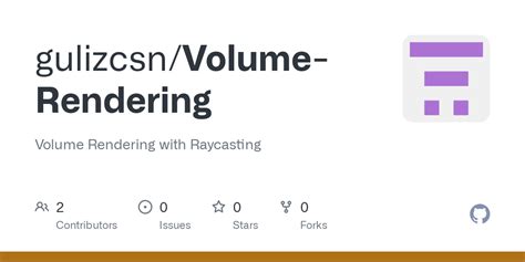 GitHub Gulizcsn Volume Rendering Volume Rendering With Raycasting