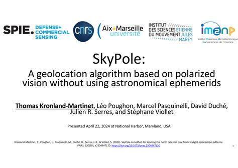 pdf skypole a geolocation algorithm based on polarized vision without using astronomical