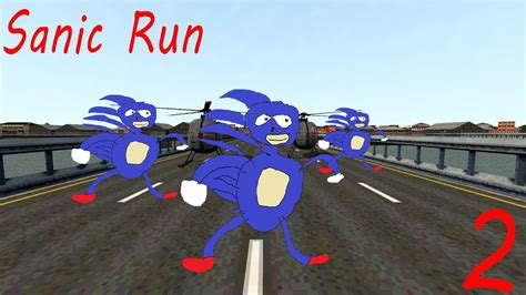 Gmod Sanic Run 2 Sanic Harder Youtube