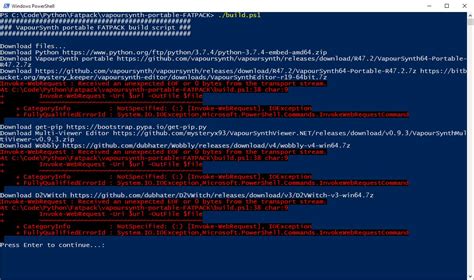 Some Build Script Downloads Dont Work · Issue 5 · Thechaoscoder