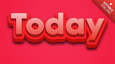 Today Text Effect Generator