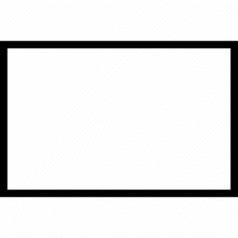 Rectangle Shape Icon Download On Iconfinder On Iconfinder