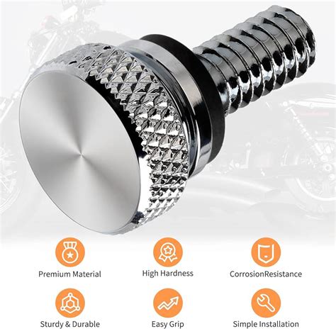Sportster Parts Mokitdora 6pcs Solo Seat Nuts Rear Fender Bolts Mount