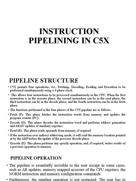 instruction pipelining pdf central processing unit computer hardware