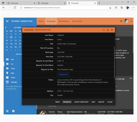 Code On Time Actions Lookup Style