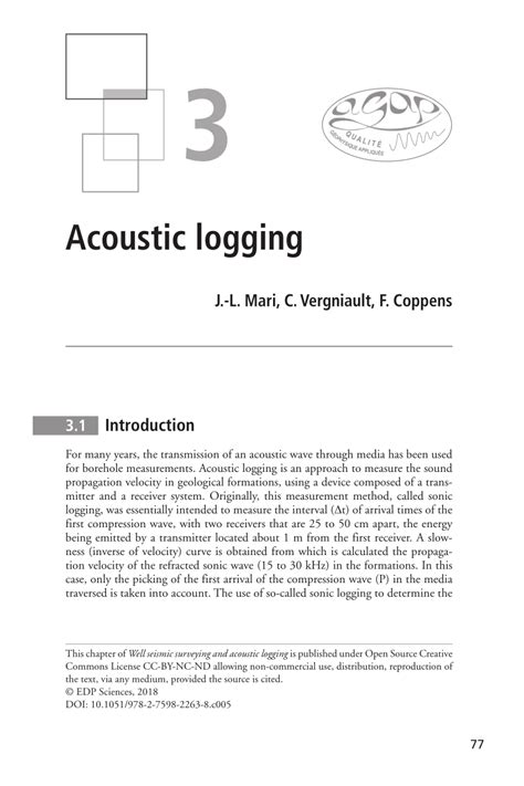 Pdf 3 Acoustic Logging