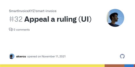 Appeal A Ruling Ui · Issue 32 · Smartinvoicexyz Smart Invoice · Github