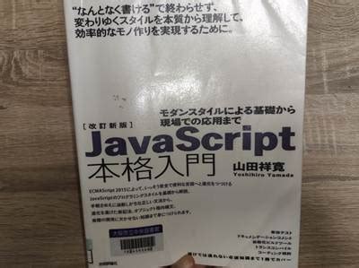 改訂新版JavaScript本格入門を読んだ感想