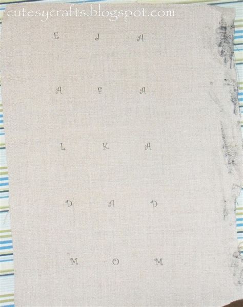 Letter Buttons Cutesy Crafts