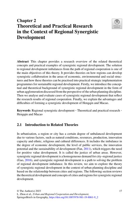 Pdf Theoretical And Practical Research In The Context Of Regional