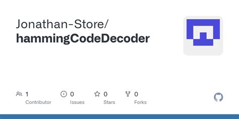 github jonathan store hammingcodedecoder