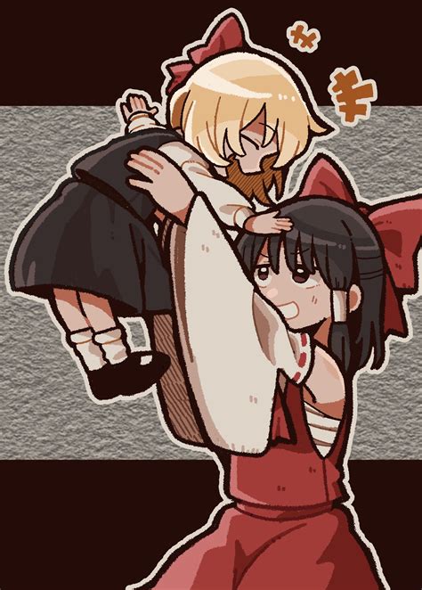 Hakurei Reimu And Rumia Touhou Drawn By Henyomen Danbooru