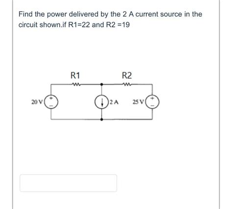 solved find the power delivered by the 2 a current source in