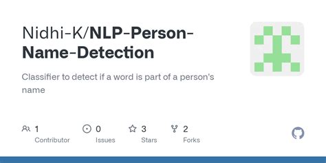NLP Person Name Detection Code Classifier Main Py At Master Nidhi K