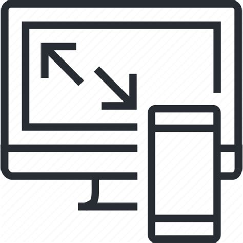 Design Development Line Mobile Responsive Thin Web Icon