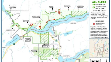 Shuswap Get All Clear” On Forest Fire Evacuation Alerts Vernon Matters