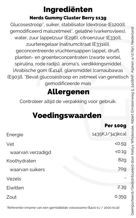 Nerds Gummy Cluster Berry 113g Kellys Expat Shopping