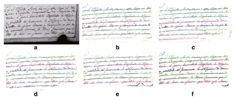 A Input Image Textline Detection Results With Several Binarization
