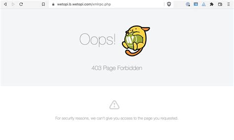 Disable WordPress XMLRPC Wetopi