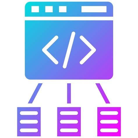 Premium Vector Code Framework Vector Illustration Style