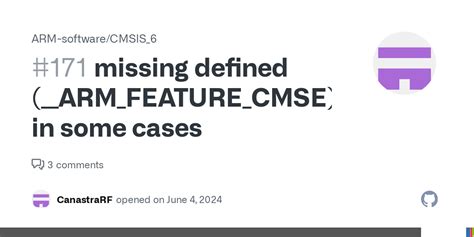 Missing Defined ARM FEATURE CMSE In Some Cases Issue ARM Software CMSIS GitHub