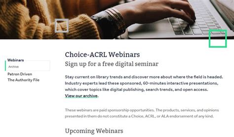 acrl webinars stay ahead of library trends