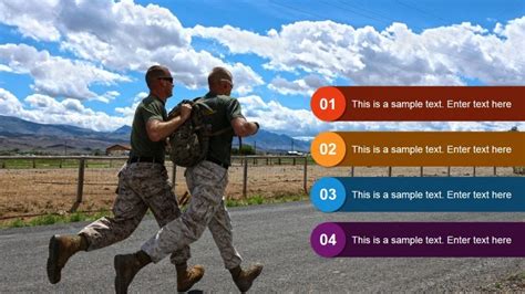 Military Training Slide Design PowerPoint Theme SlideModel