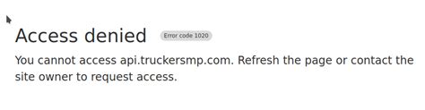 Player Endpoint Access Is Denied Developer Portal TruckersMP Forum