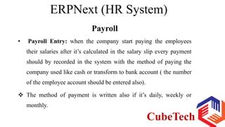 ERPNext system (CubeTech) | PPT