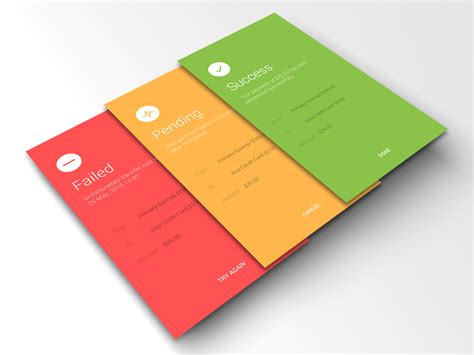 Payments Status Ui Design For Finance App Behance