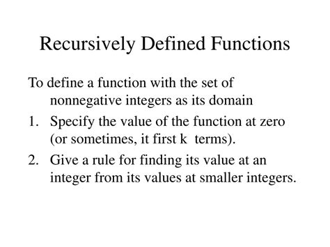Ppt Recursive Definitions Powerpoint Presentation Free Download Id
