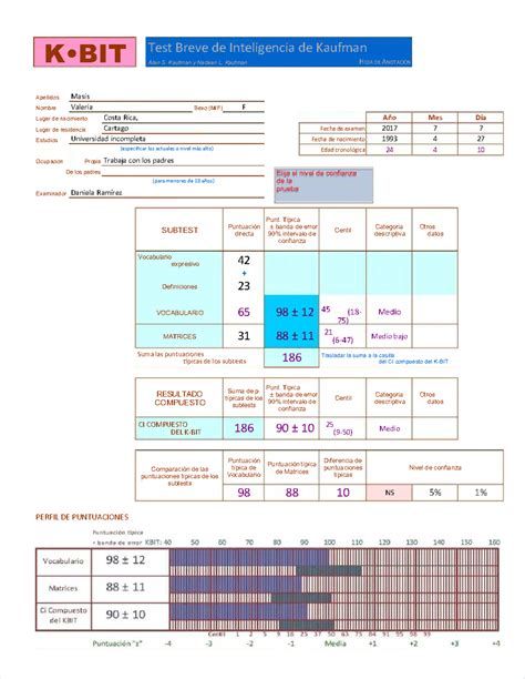 kbit sample report k bitk bit test breve de inteligencia de