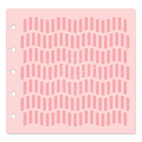 Linear Zig Zag Small Stencil The Sprinkle Factory