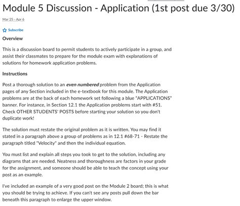 Solved Module 5 ﻿discussion ﻿application 1st Post Due
