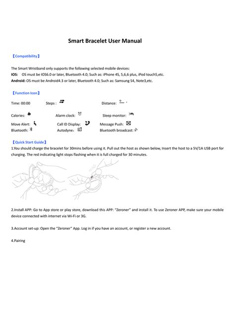 Smart Bracelet User Manual Manualzz