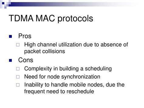 Ppt Tdma Based Mac Protocol To Assist In Wide Area Sensor Network