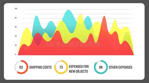 Business Infographic Dynamics Diagrams Parabolas Geometric Shapes Interactive Data Graph