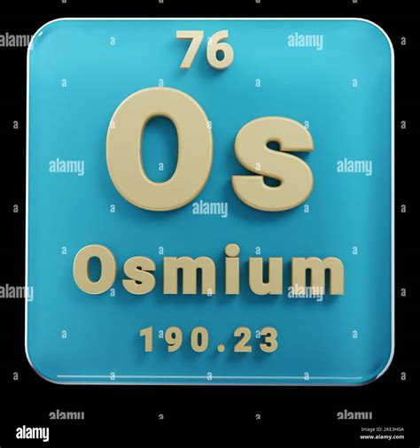 Beautiful Abstract Illustrations Standing Black And Red Osmium Element Of The Periodic Table