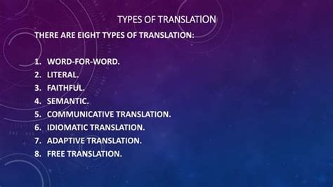 methods of translation ppt