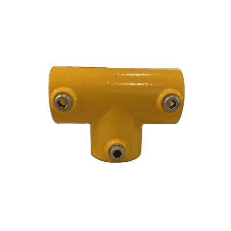 Three Socket Tee 48 3mm Yellow The Bollard Shop